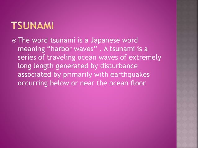 Tsunami warning system | PPTX | Geography | Science