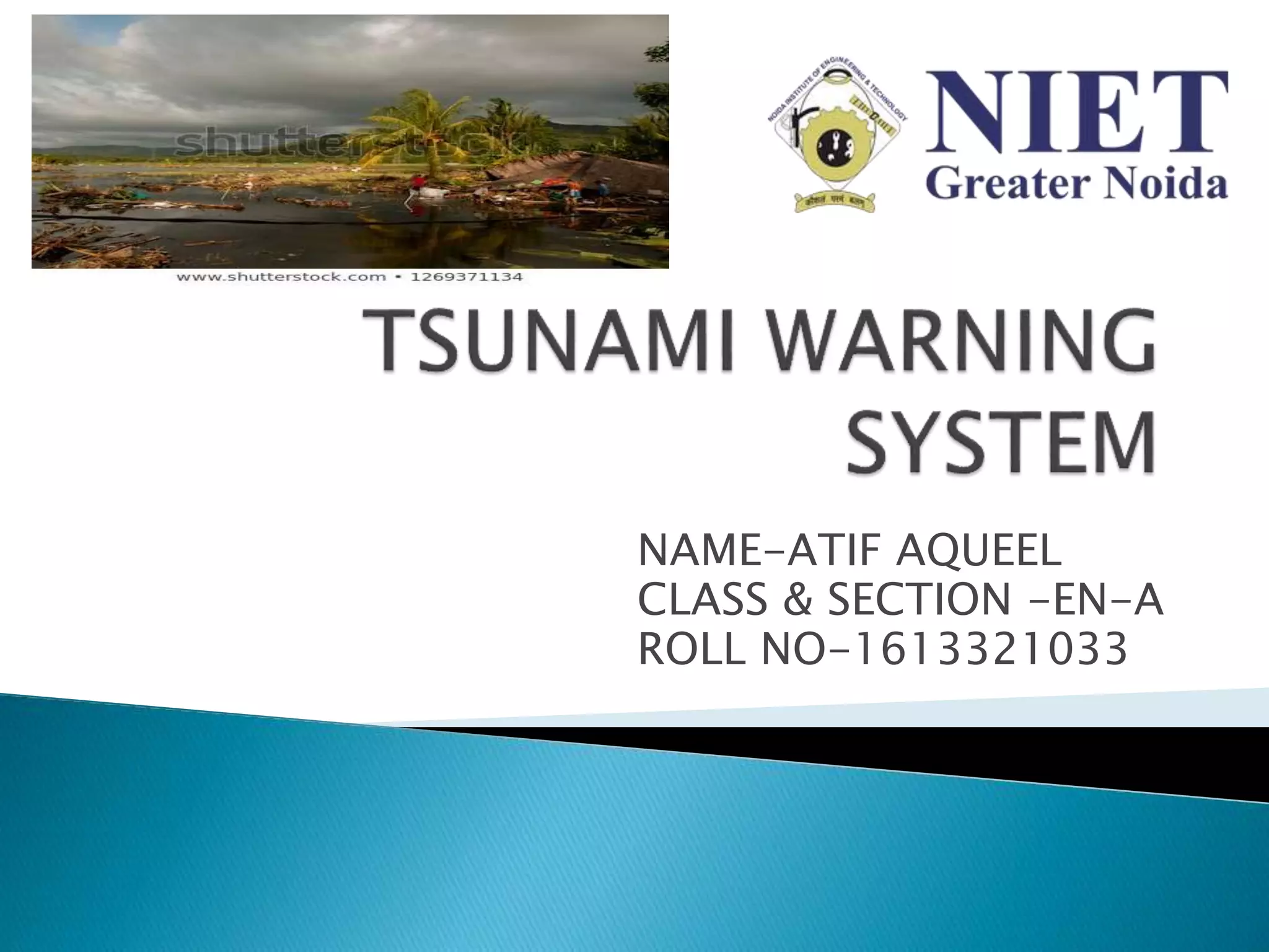 Tsunami warning system | PPT
