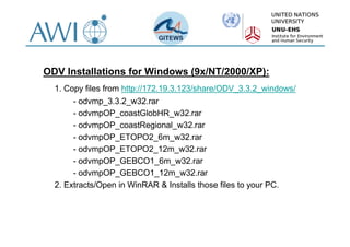 Tutorial Plotting TsunAWI Modeling Results Using Ocean Data View (ODV ...