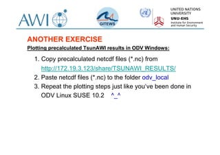Tutorial Plotting TsunAWI Modeling Results Using Ocean Data View (ODV ...