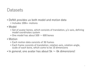 Generation of 3D-avatar animation from latent representations | PDF ...