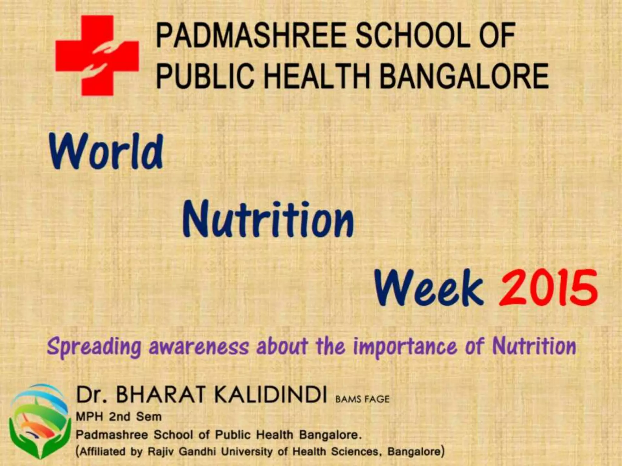 Nutrition session for school children | PPSX