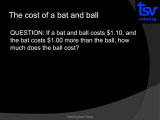 TSV Mining: Overburden fleet analysis, overstating benefits and ...