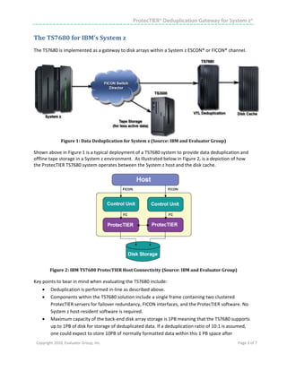 IBM ProtecTIER Deduplication for z/OS | PDF