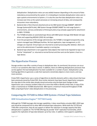 IBM ProtecTIER Deduplication for z/OS | PDF