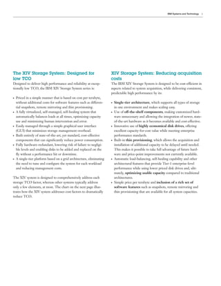 "Driving down enterprise storage TCO with the IBM XIV Storage System" | PDF