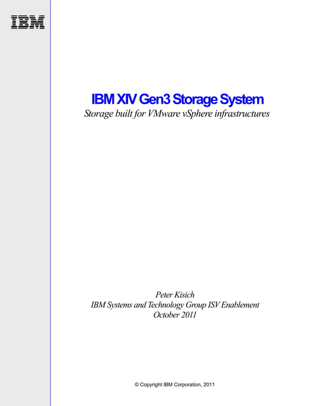 IBM XIV Gen3 Storage System | PDF