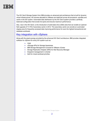 IBM XIV Gen3 Storage System | PDF