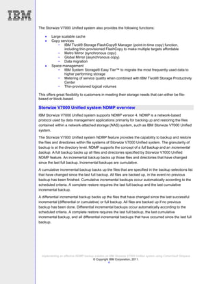 Implementing an effective NDMP backup solution on IBM Storwize V7000 ...