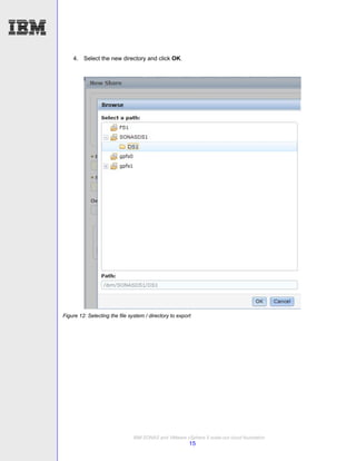 IBM SONAS and VMware vSphere 5 scale-out cloud foundation: A reference guide for storage and ...