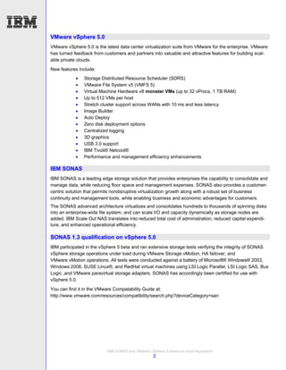 IBM SONAS and VMware vSphere 5 scale-out cloud foundation: A reference ...