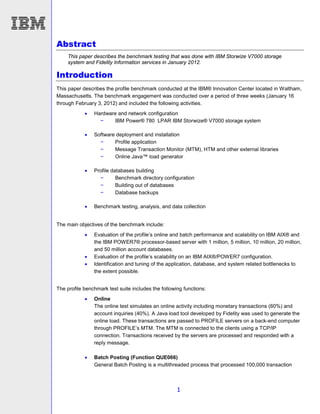 Fidelity Information Services and IBM Storwize V7000 with IBM System Storage Easy Tier | PDF