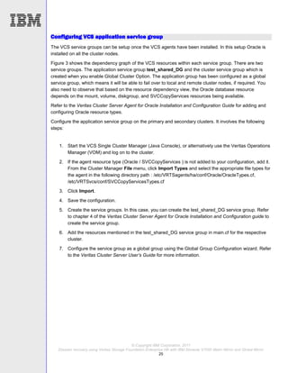 TsDisaster recovery using Veritas Storage Foundation Enterprise HA with IBM Storwize V7000 Metro ...