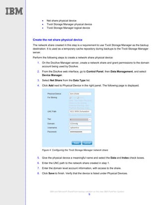 IBM Tivoli Storage Manager for Microsoft SharePoint 6.1.5 on the new IBM PureFlex System ...