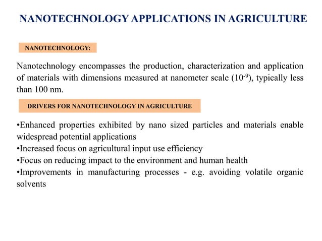 technologies to transform agriculture | PPT