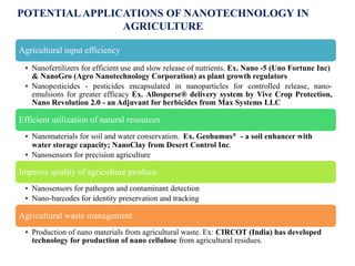 technologies to transform agriculture | PPTX