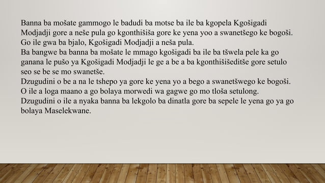 Tswalo ya tsatsi AFT 220_PEGO_NONWANE YA PHETELETSANNETE .pptx