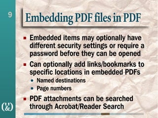 Embedding Files in PDFs (with FrameMaker-to-Acrobat TimeSavers) | PDF | Desktop Publishing ...