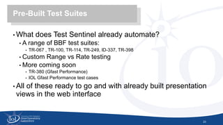 DSL, Gfast and Wireless Test Software: Test Sentinel | PPT
