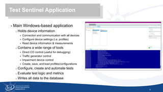 DSL, Gfast and Wireless Test Software: Test Sentinel | PPT