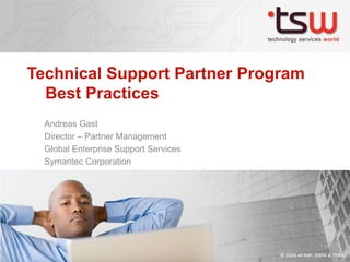 TSIA/TSW Support Partner Best Practices | PDF