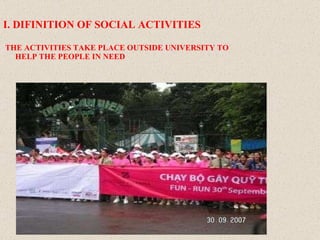 Social Activity in University | PPT