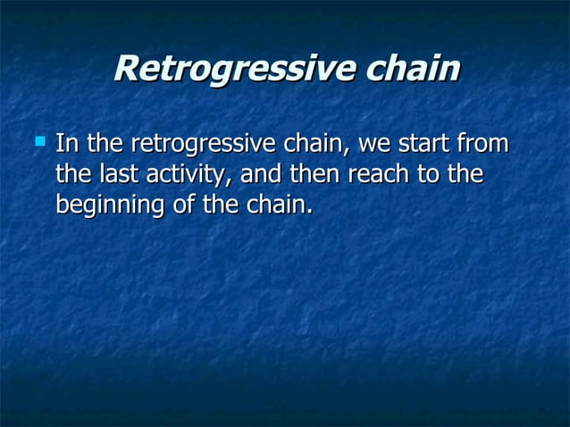 Teaching tactics - chain learning sructure and concept learning ...
