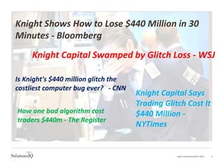 Case study of Knights capital and Toyota , a retrospect | PPT