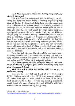 Bồi thường thiệt hại do làm ô nhiễm môi trường trong hoạt động sản xuất | PDF