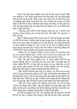 Bồi thường thiệt hại do làm ô nhiễm môi trường trong hoạt động sản xuất | PDF