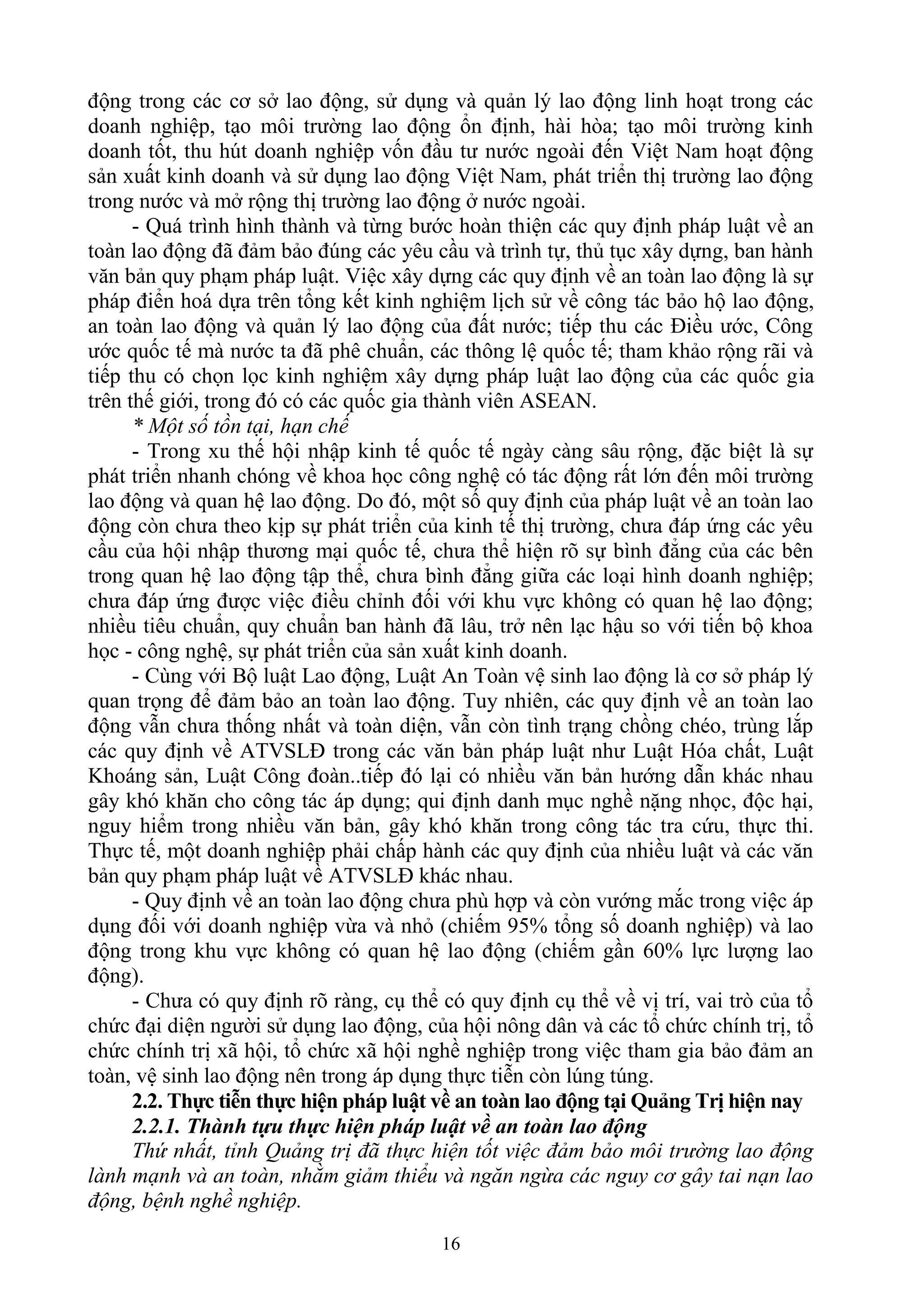 Luận văn: An toàn lao động theo pháp luật Việt Nam, HAY | PDF