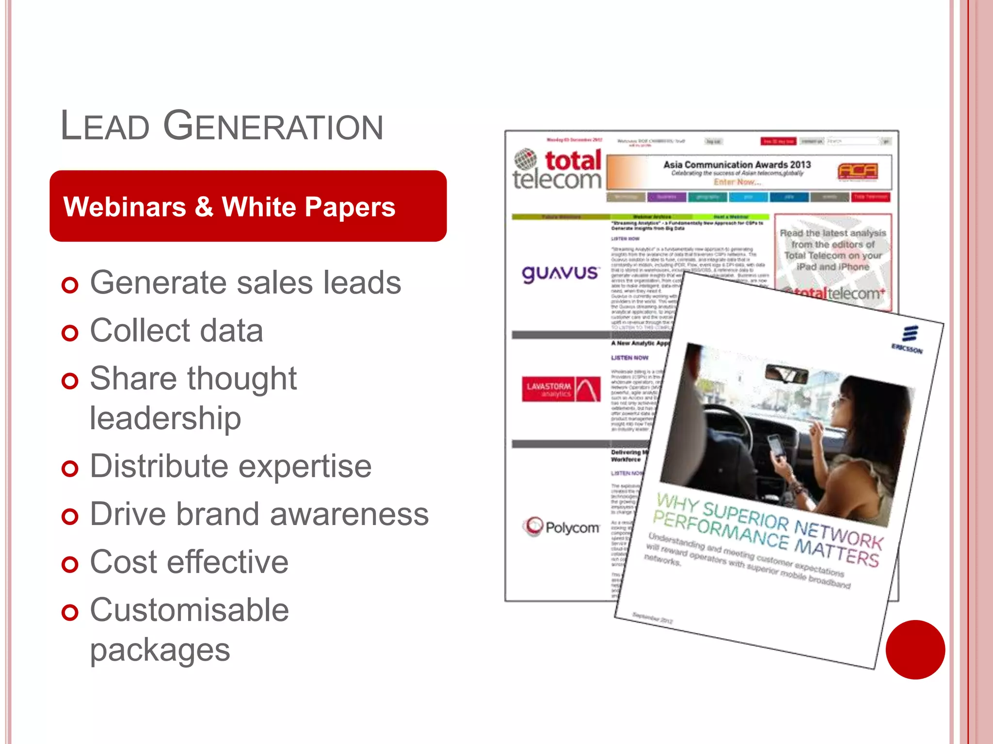 Total Telecom Portfolio Overview 2013 | PPT