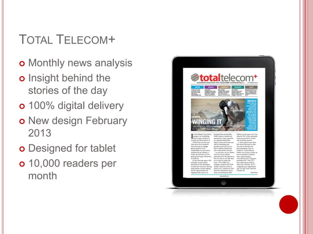 Total Telecom Portfolio Overview 2013 | PPT