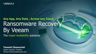 Ransomeware Recovery by Veeam | PPT