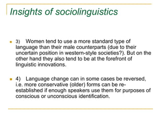 Tt sociolinguistics | PPT