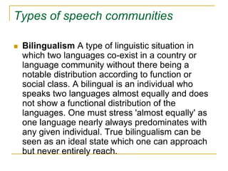 Tt sociolinguistics | PPT