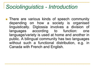 Tt sociolinguistics | PPT