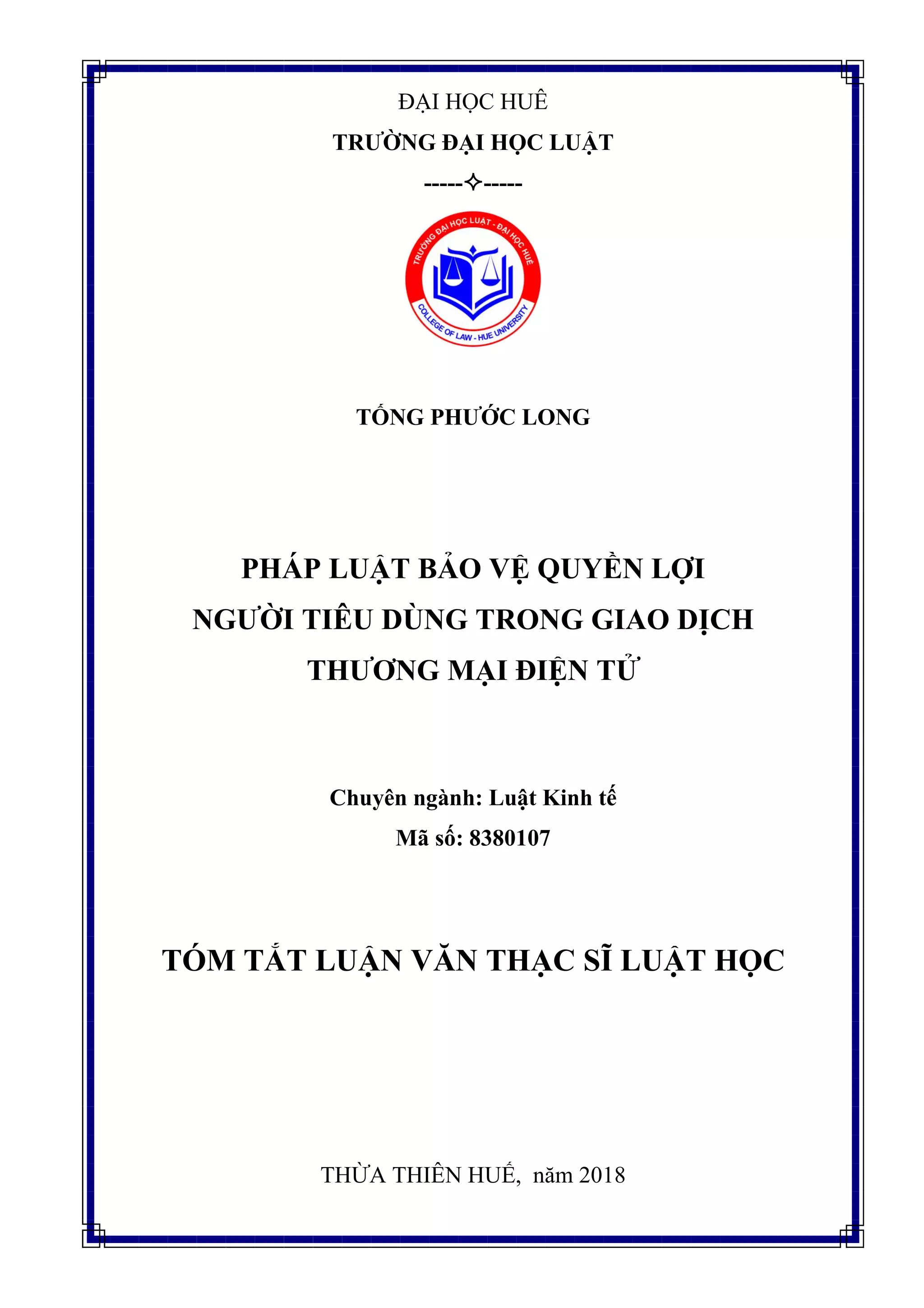 Bảo vệ quyền lợi người tiêu dùng trong giao dịch thương mại điện tử | PDF