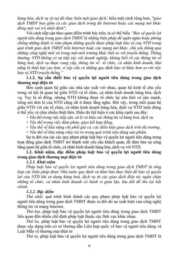 Bảo vệ quyền lợi người tiêu dùng trong giao dịch thương mại điện tử | PDF