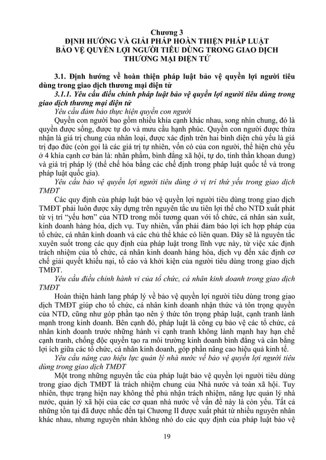 Bảo vệ quyền lợi người tiêu dùng trong giao dịch thương mại điện tử | PDF