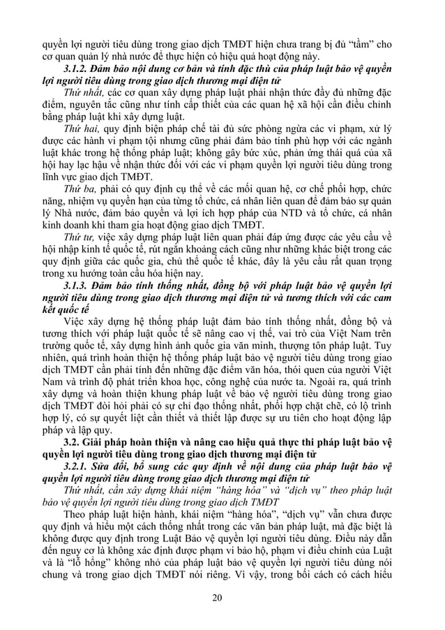 Bảo vệ quyền lợi người tiêu dùng trong giao dịch thương mại điện tử | PDF