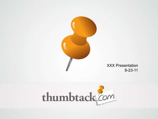 Thumbtack powerpoint template and style guide | PPTX
