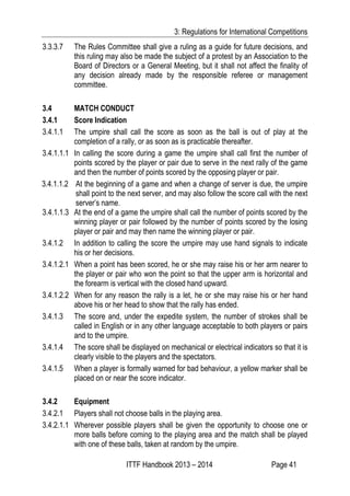 Regulation Table Tennis | PDF