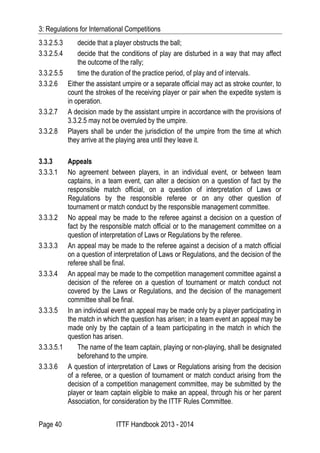 Regulation Table Tennis | PDF