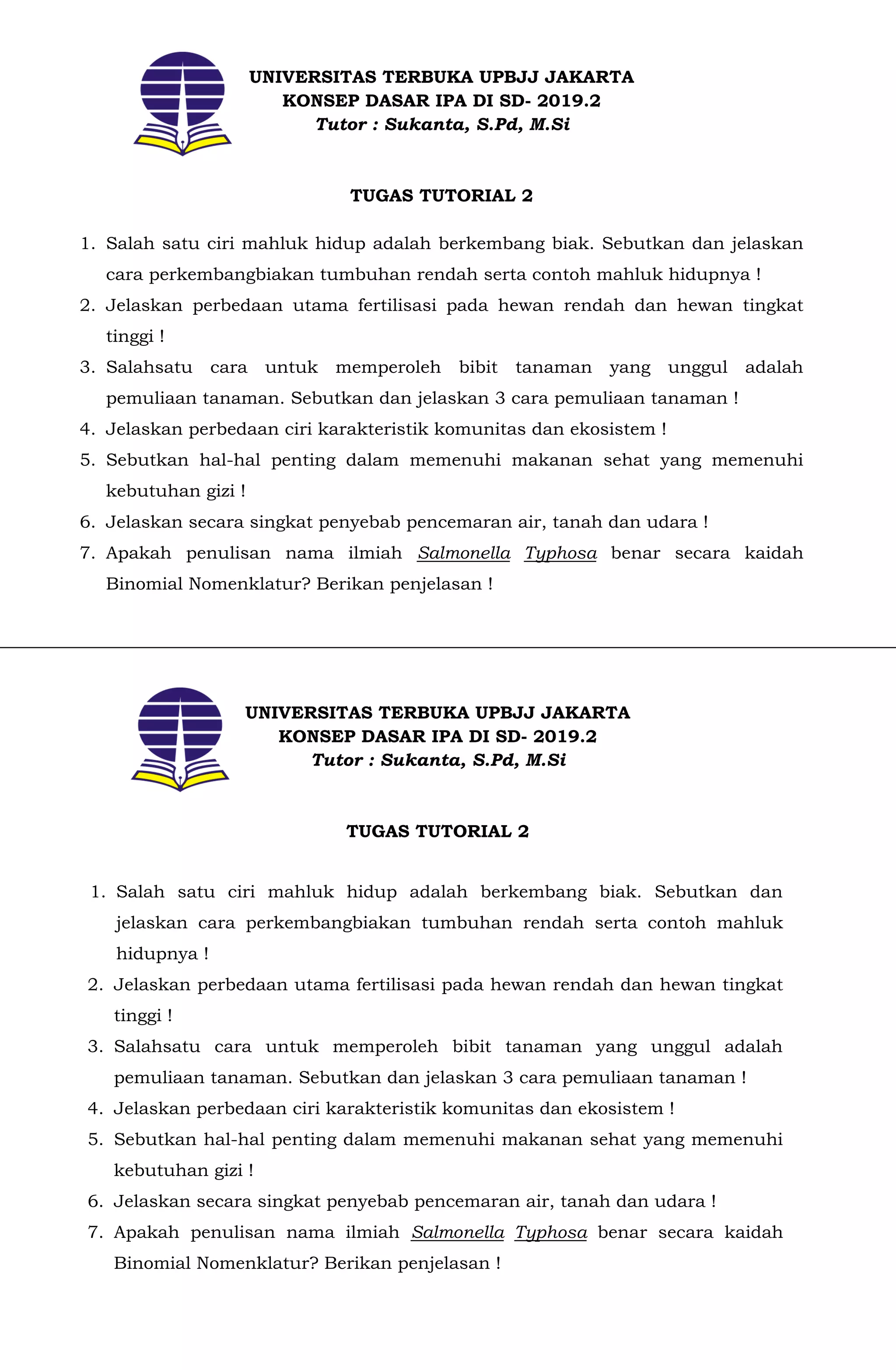 Tt 2 konsep dasar ipa | PDF