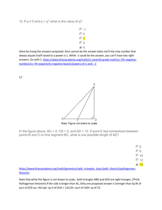 Kahn Help for ACT Math II | PDF
