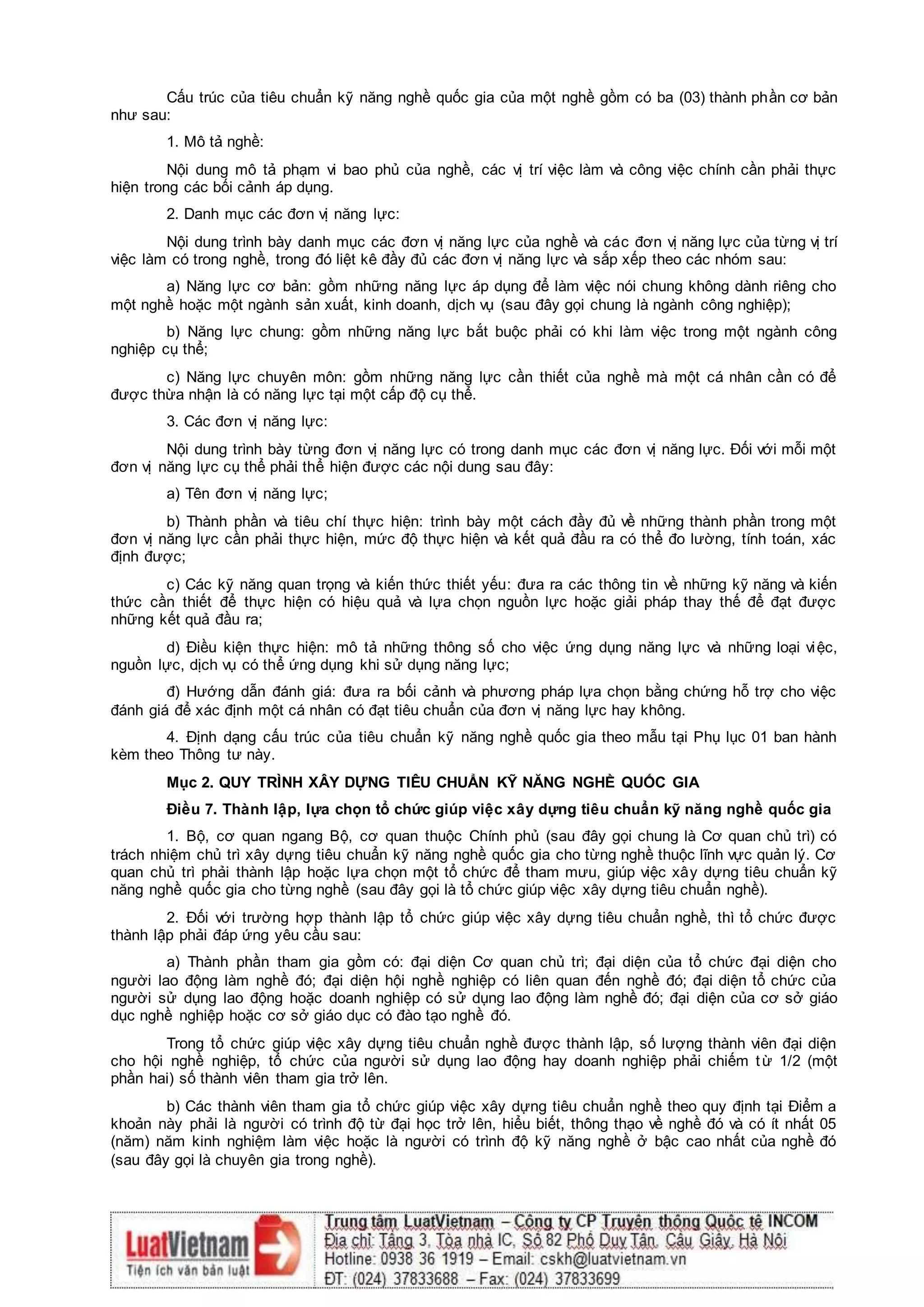 Tt56 2015-bld tieu chuan ky nang nghe qg | PDF