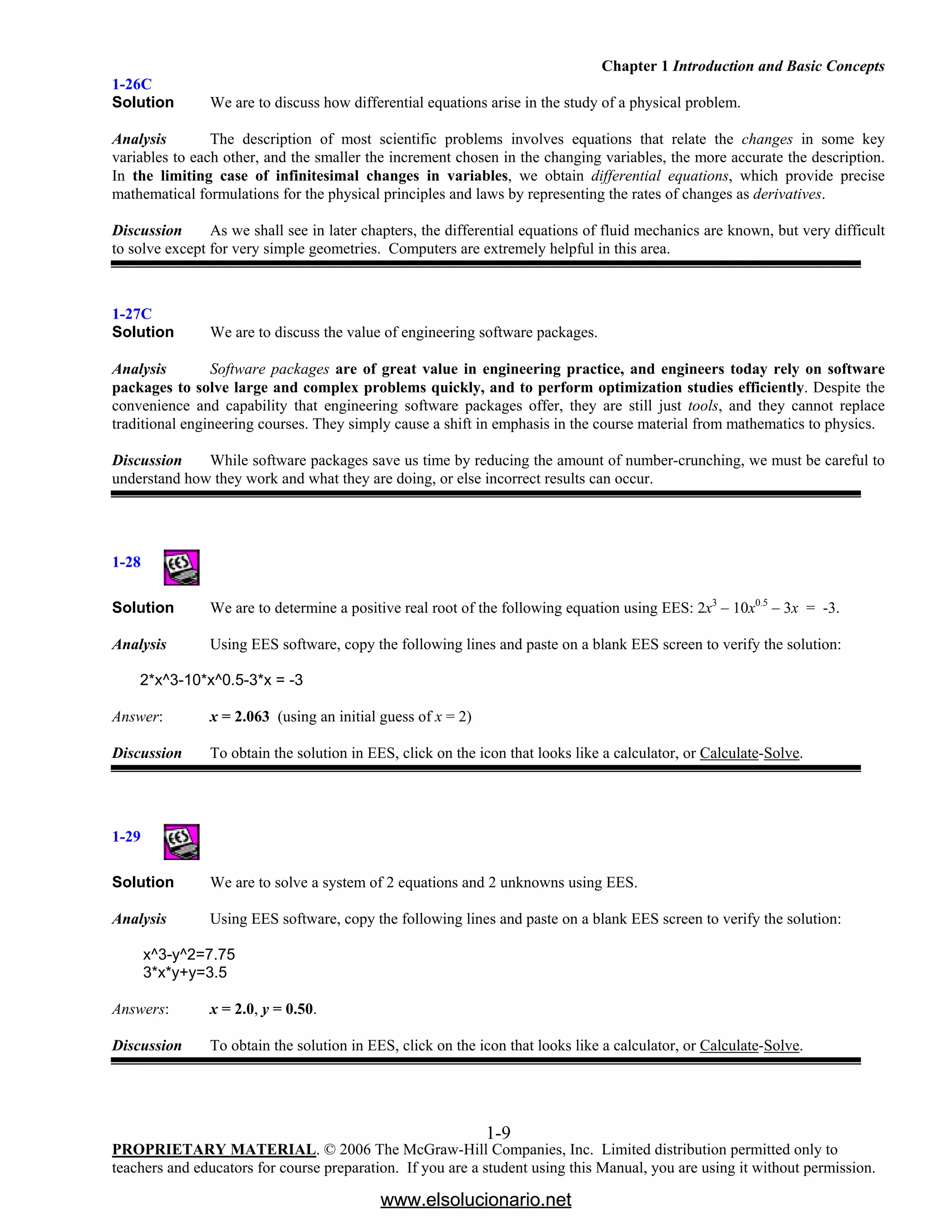 mecanica de fluidos Cengel 1ed (solucionario) | PDF