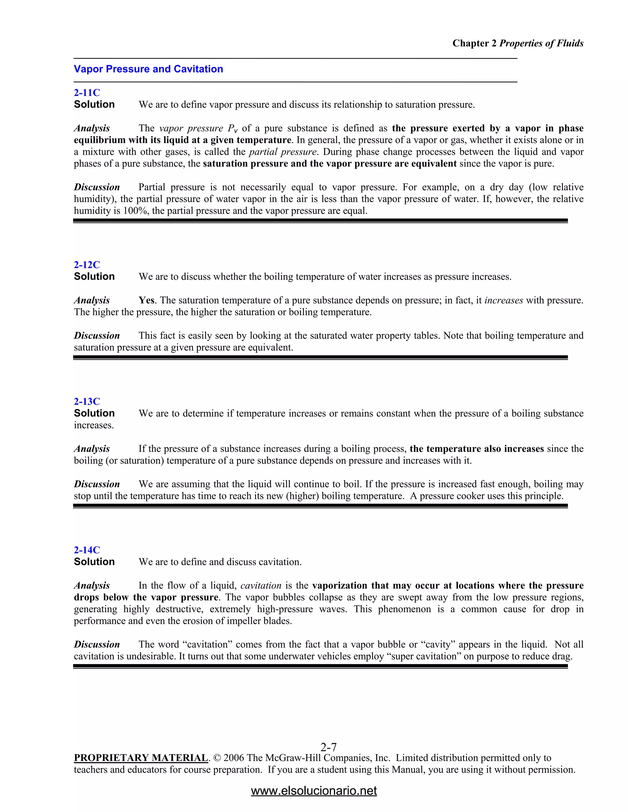 mecanica de fluidos Cengel 1ed (solucionario) | PDF