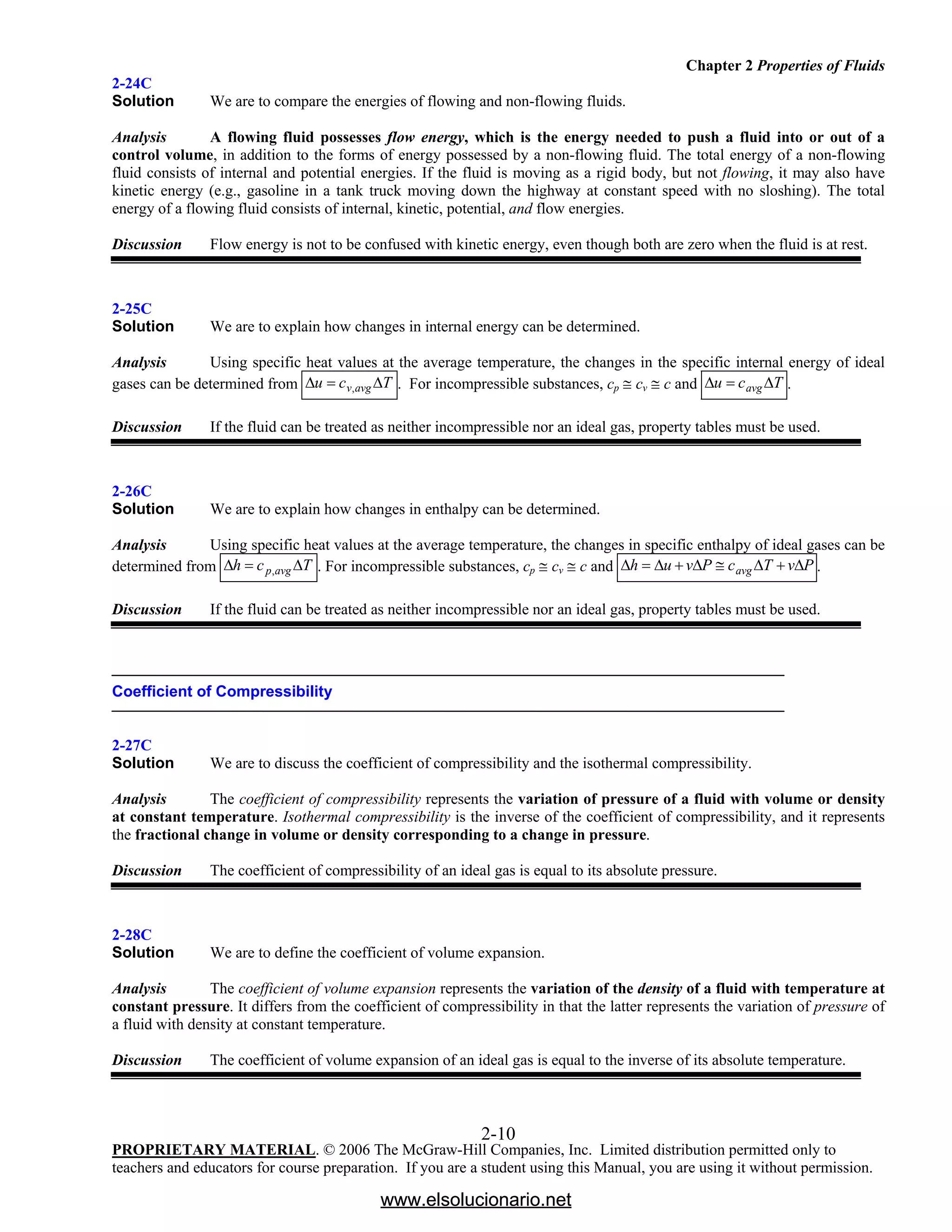 mecanica de fluidos Cengel 1ed (solucionario) | PDF